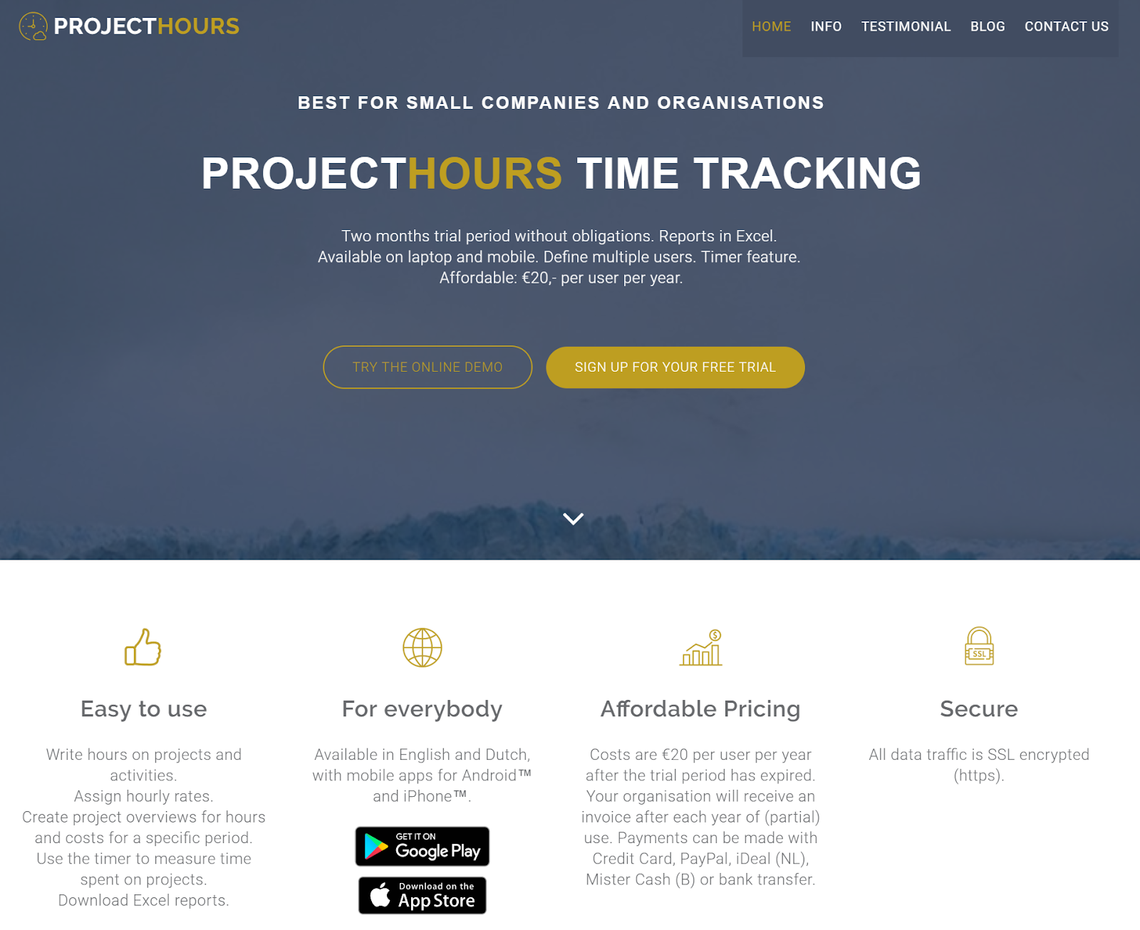 Project Hours Development Blog: 2019