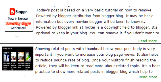 FREE TIPS AND TRICKS: Add Automatic Read More With Thumbnail To Blogger