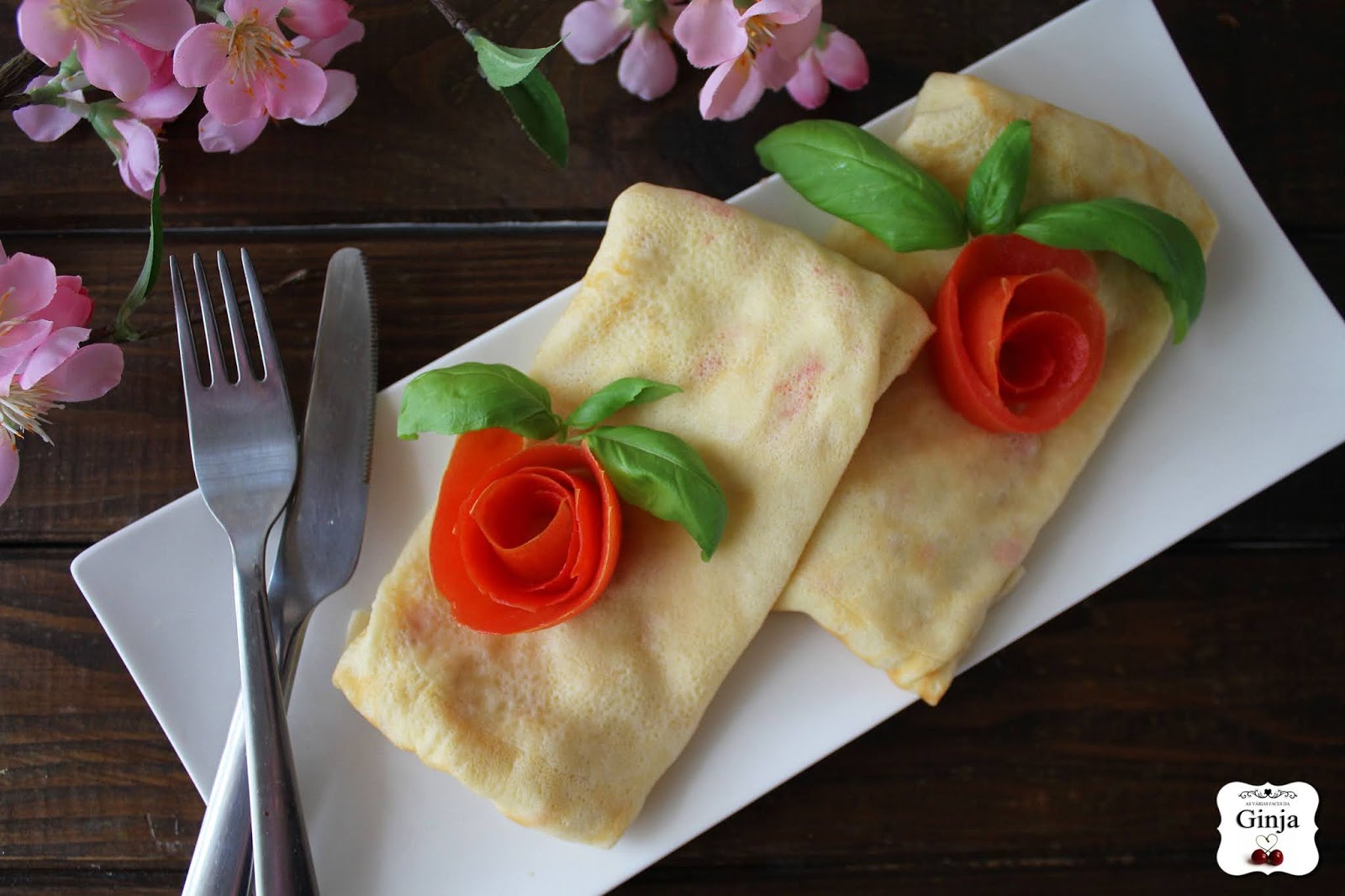 As várias faces da Ginja: Crepes recheados com pescada e delícias do mar