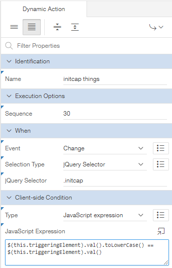 Grassroots Oracle Client Side Dynamic Actions Using Jquery Selectors