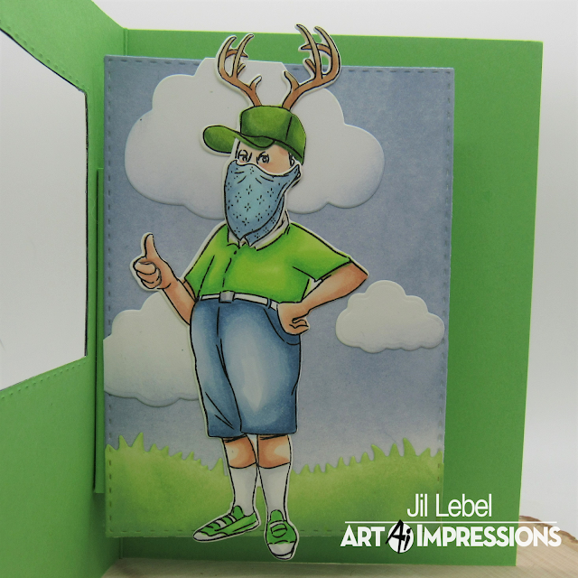 Art Impressions Blog: Mr. Hatter Pop Out Card by Jil Lebel