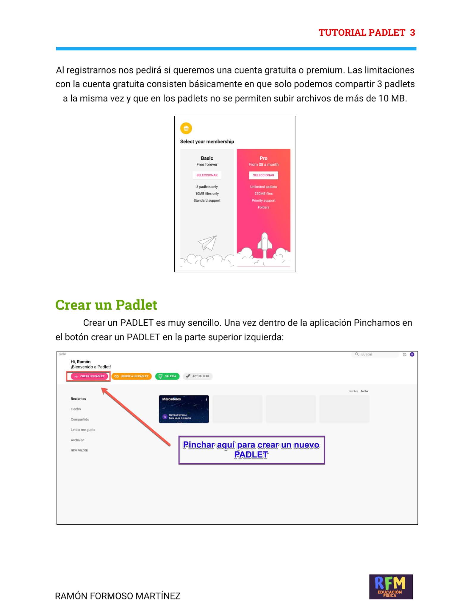 Educación y Tecnología: TUTORIAL DE LA PLATAFORMA DE PADLET