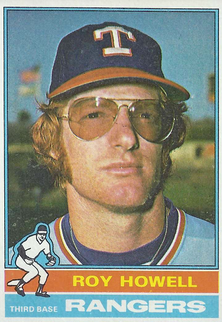 Texas Rangers Cards: 1976 Topps - Roy Howell.