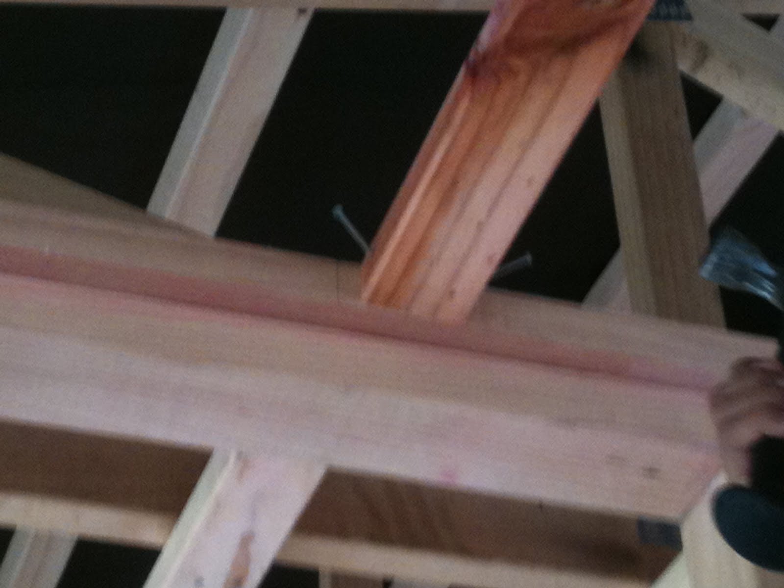 Kim Maea Nugent: Roof Done... On To Ceiling Battens