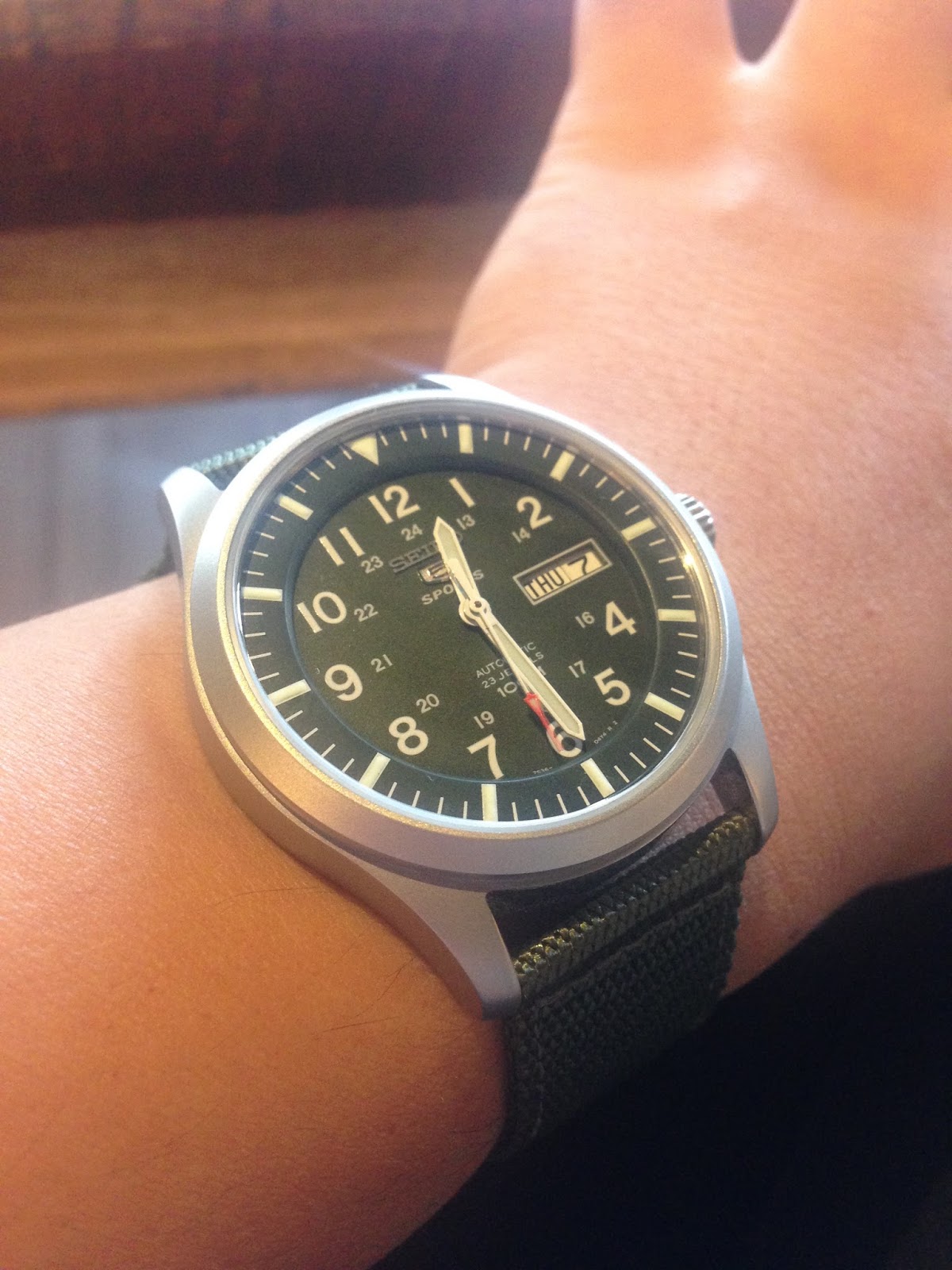 My Eastern Watch Collection: Seiko 5 Sport 100M SNZG09K1 Military Watch ...