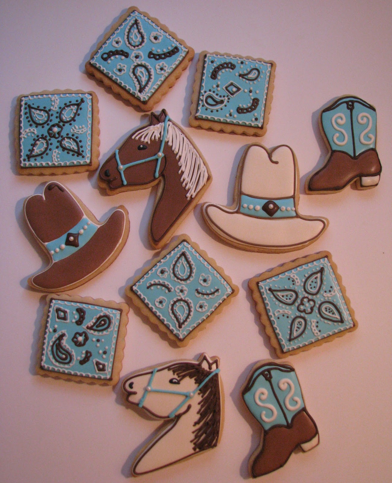 Deb's Cookie Art: NEW WESTERN COOKIES