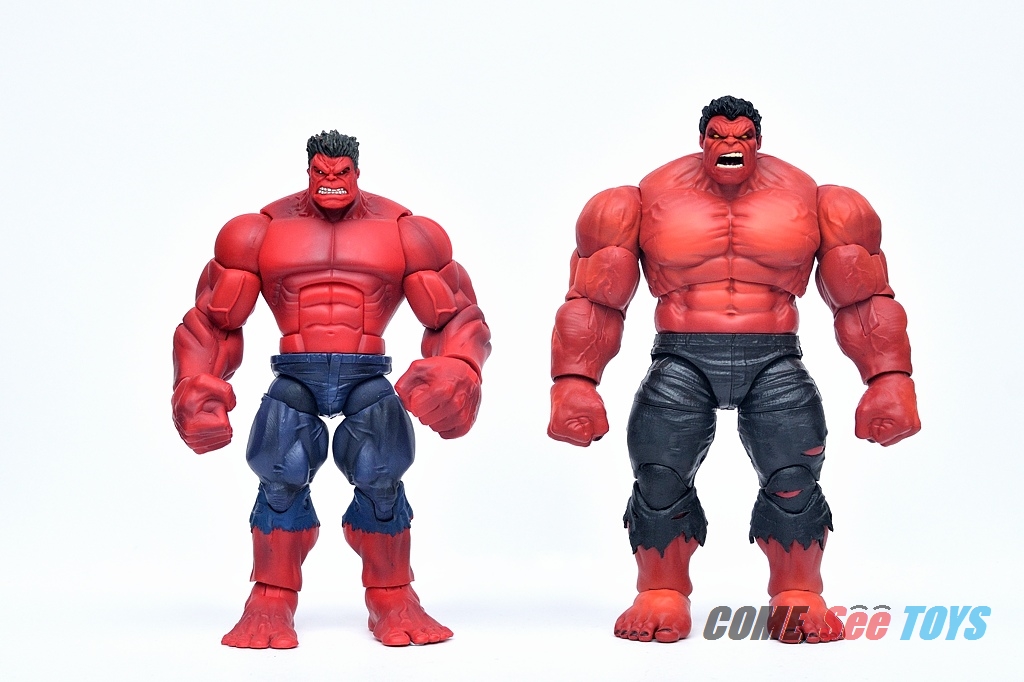 Red Hulk BAF head : r/MarvelLegends