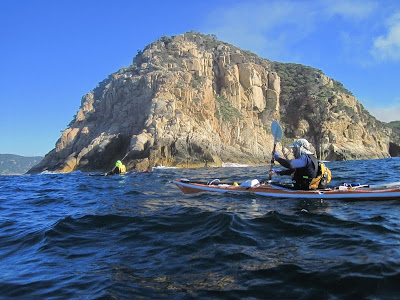 Kayaks across Bass Strait: Erith Island
