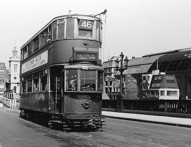 Historic Photos of the Last Trams in London in July 1952 ~ Vintage Everyday