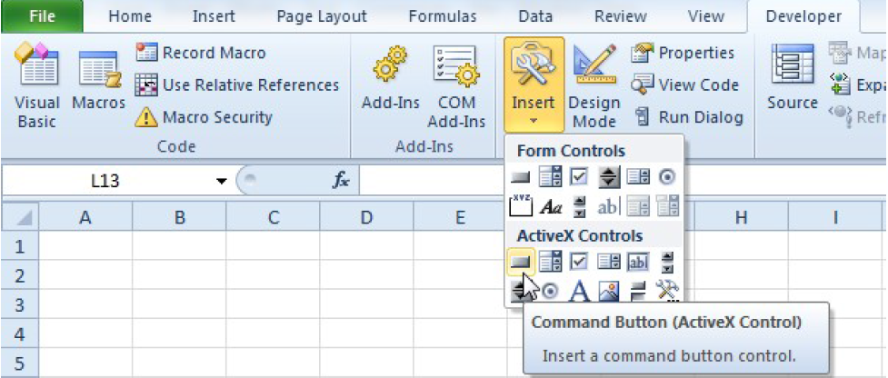 MEMBUAT TOMBOL PERINTAH PADA EXCEL VBA MACRO ~ PUSTAKA UNGGUL