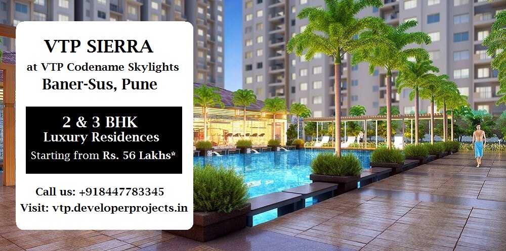 VTP Sierra at VTP Codename Skylights, Baner-Sus, Pune | 2 & 3 BHK Luxury Residences For Sale