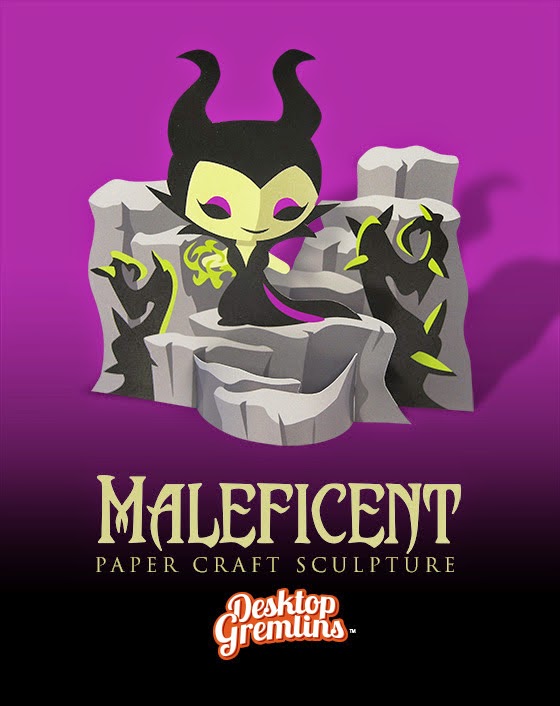 Desktop Gremlins Meleficent Papercraft | Papercraft Paradise ...