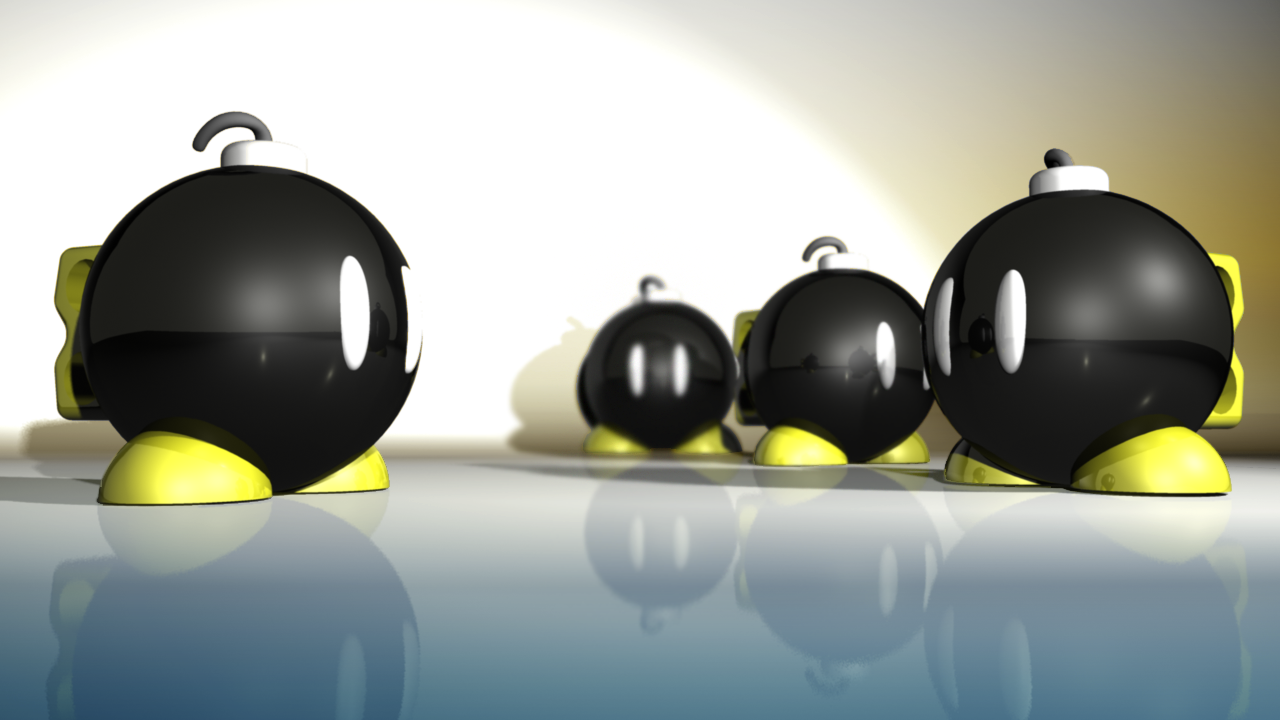 wallpapernarium: Divertidas bombas del video juego Mario bros