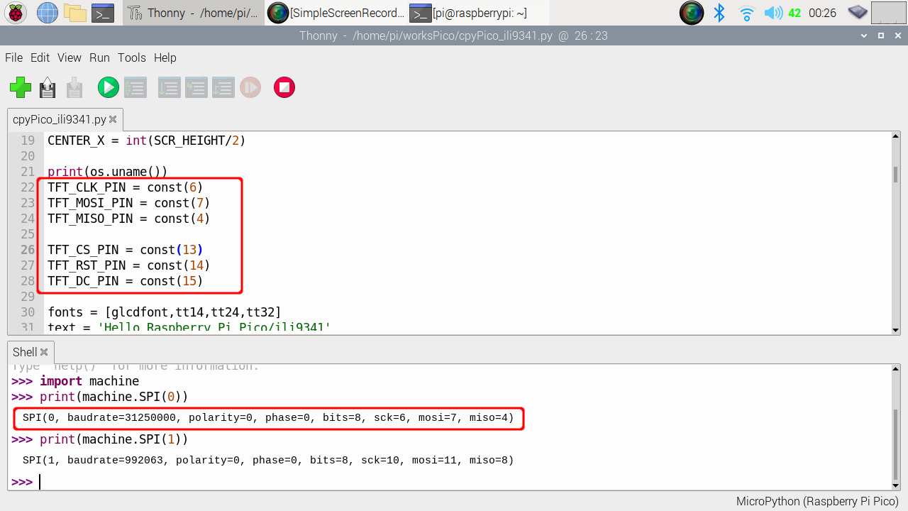 Hello Raspberry Pi: Raspberry Pi Pico/MicroPython + 320x240 ILI9341 SPI ...