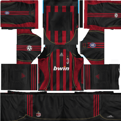 FTS 15 kits y logos: AC milan 06 07