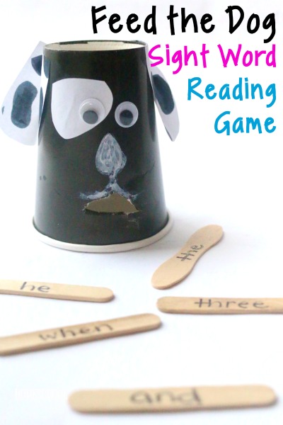 Feed the Dog Sight Word Game | School Time Snippets