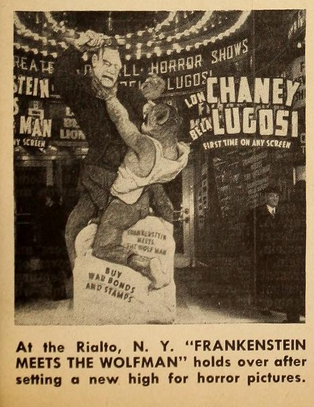 DECAYING HOLLYWOOD MANSIONS: Publicity for Frankenstein Meets the Wolf ...
