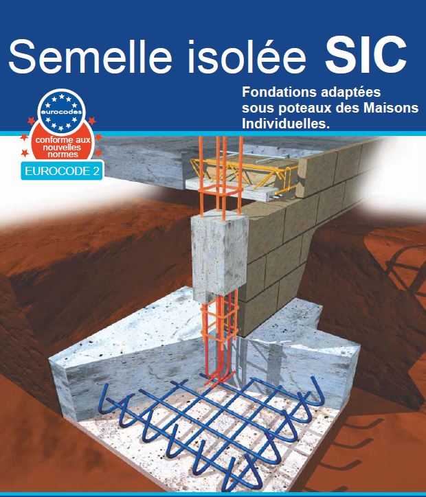 Semelle isolée Semelle isolée fondation adaptées sous poteaux des ...
