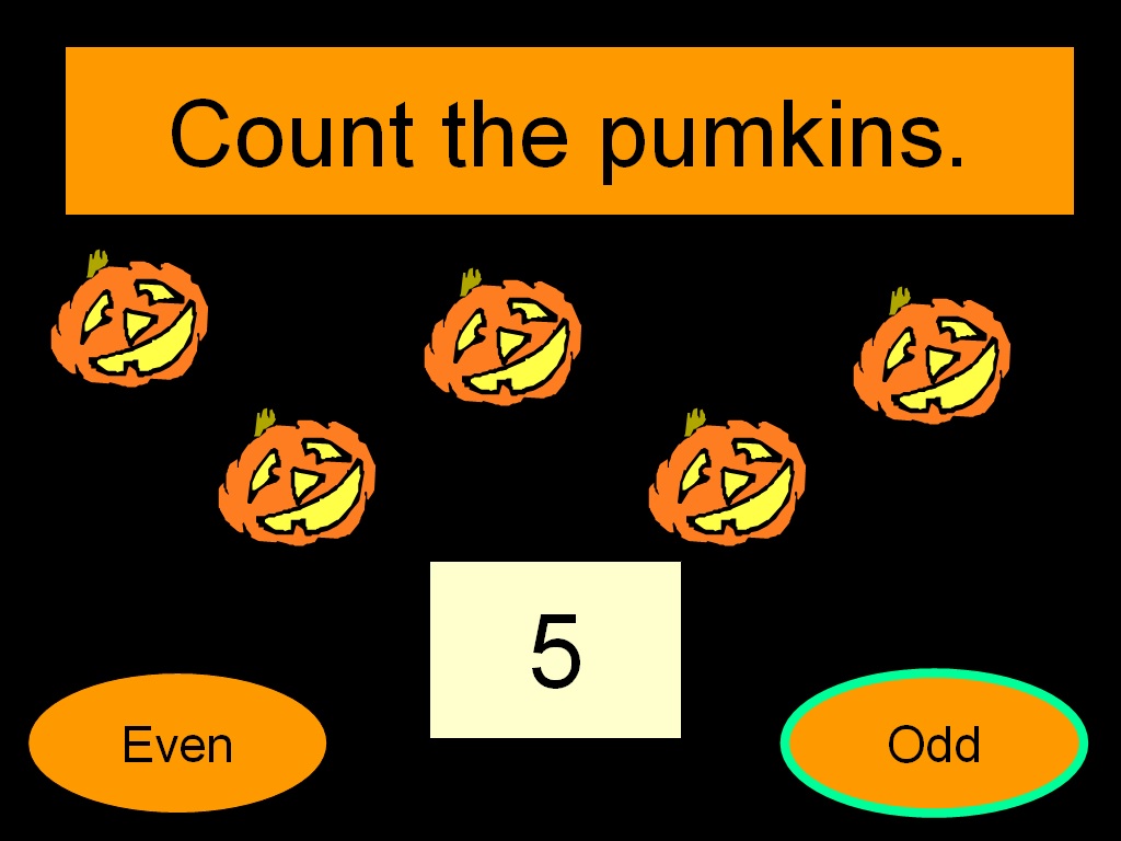 Student Survive 2 Thrive: Even or Odd Numbers Halloween Counting Game