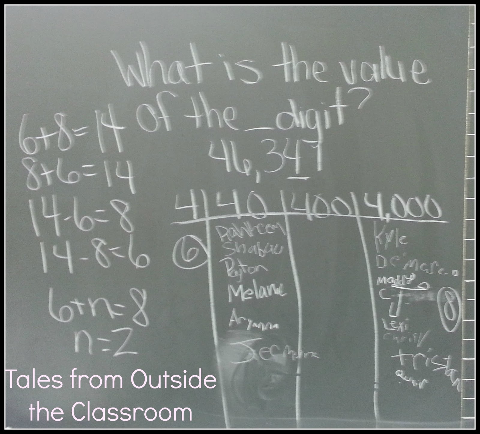 Building Math with a Sign In Board - Tales from Outside the Classroom