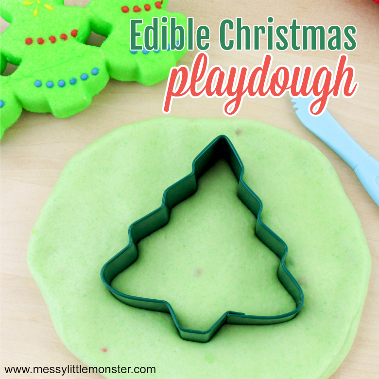 Christmas Edible Playdough Recipe - Messy Little Monster