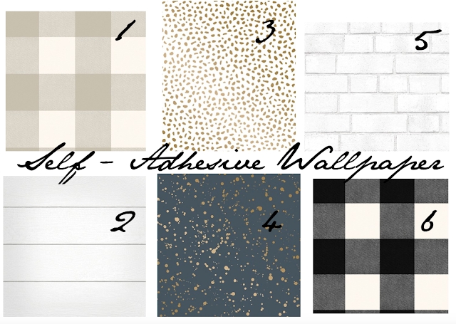 DIY Buffalo Plaid Wallpaper Backsplash - The Unique Nest