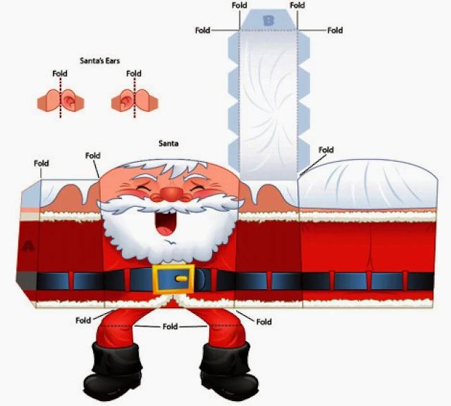 Free Printable Santa Boxes in Different Styles. - Oh My Fiesta! in english