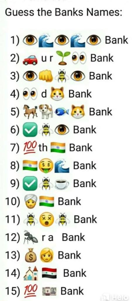 Amazing Riddles: Guess The Banks Names | Whatsapp riddles | Puzzle time