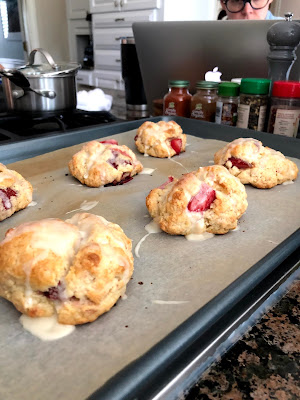 The Grandmother Gig: Strawberry Drop Biscuits (Almost A Scone)