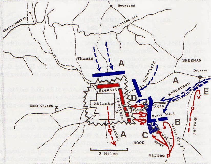 ONCE A CIVIL WAR: July 22, 1864---The Battle of Atlanta
