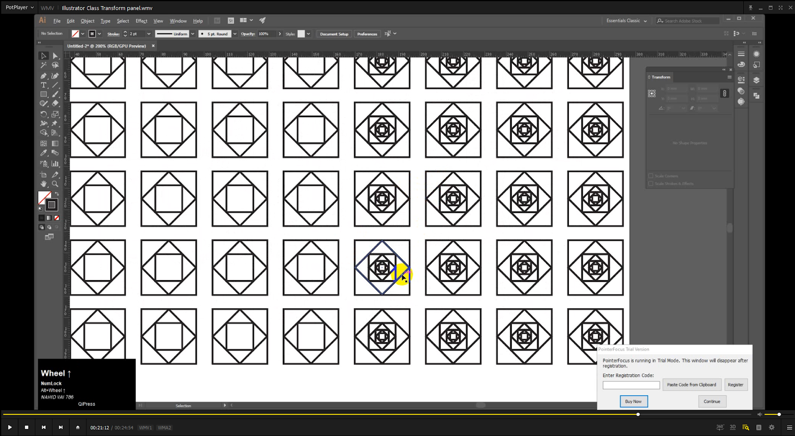 Illustrator Tutorial Transform Panel