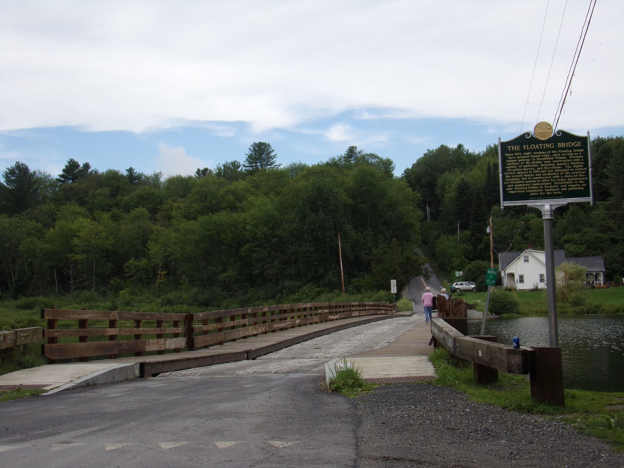 Brookfield Floating Bridge - Vermont