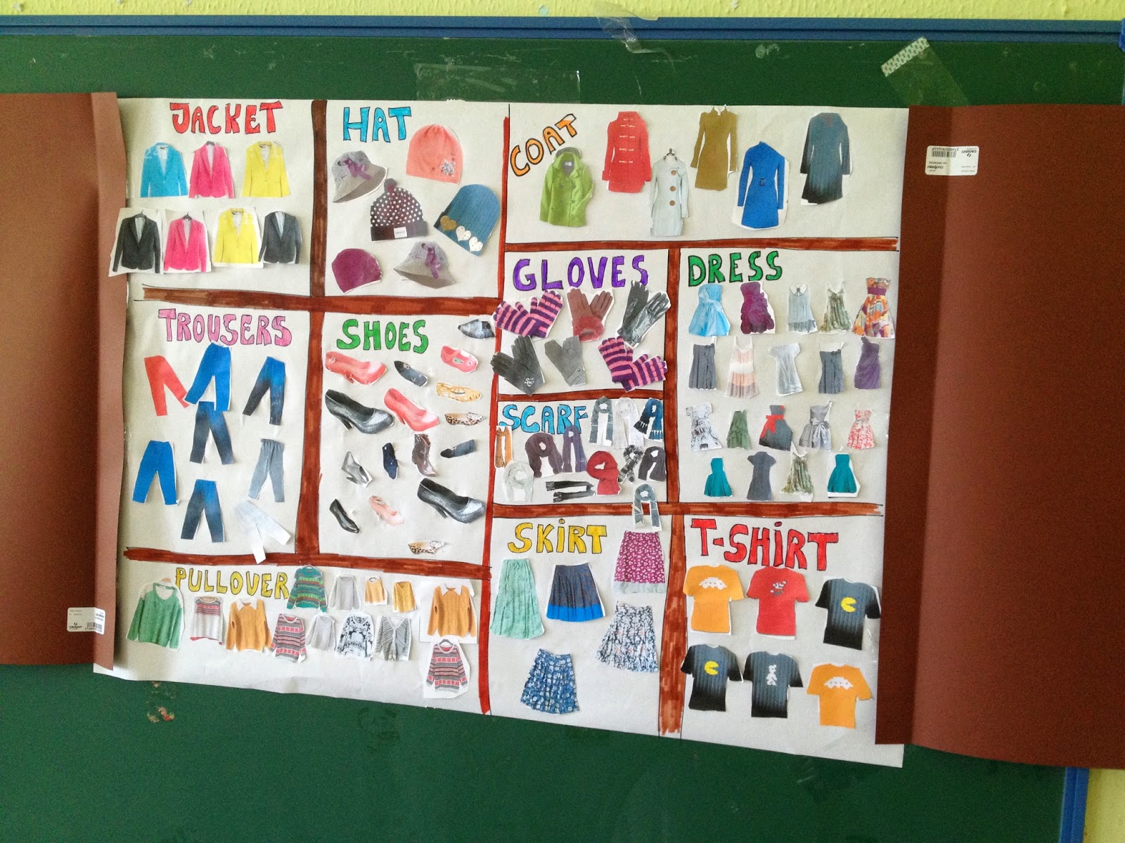 My first English classroom: OUR WARDROBE