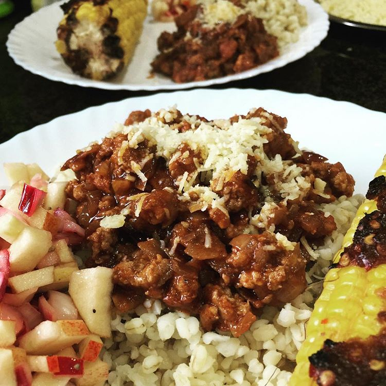 Jhovaan - Meal (in Konkani): Recipe : Mexican Pork Chilli, Bulgur Wheat ...