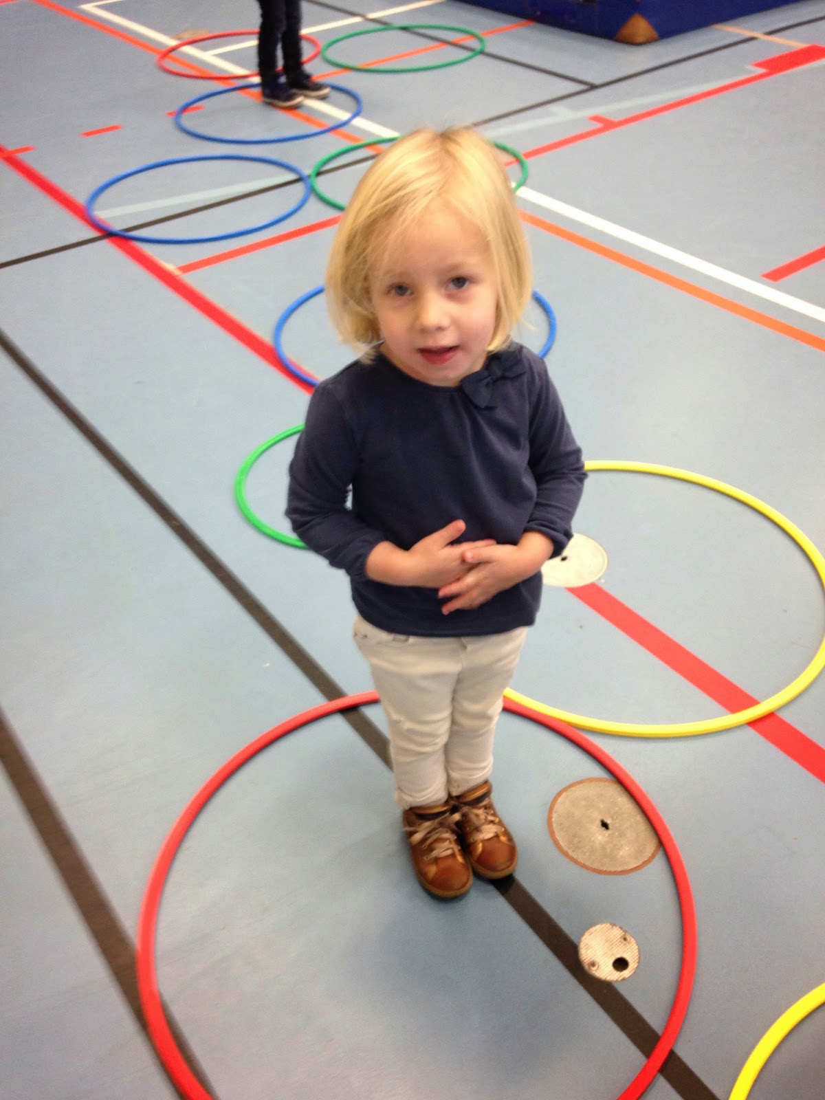 kleuters van het Dambord: Turnen in Sijsele: bewegingsomloop