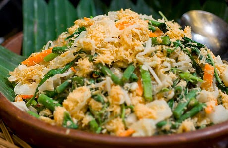 monggomasak: Urap-Urap | Boiled Vegetables with coconut flavoring