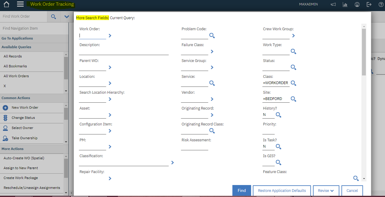 IBM MAXIMO Enterprise Asset Management: MAXIMO: Creating ResultSet ...