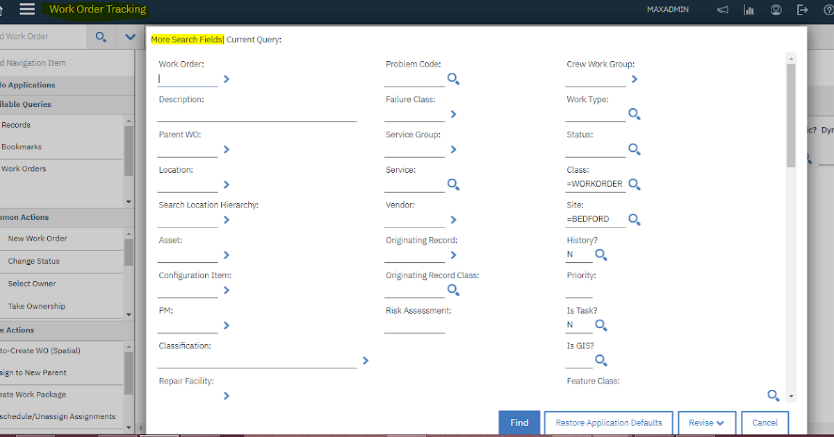 IBM MAXIMO Enterprise Asset Management: MAXIMO: Creating ResultSet ...