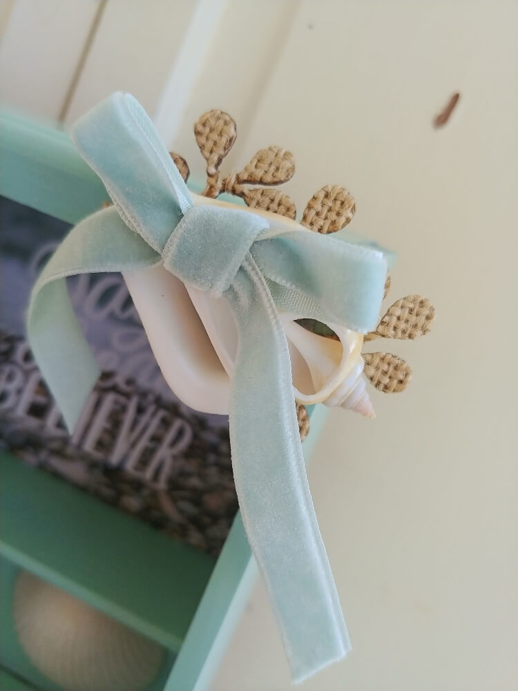 Upcycled Divided Tray to Beach Themed Shadow Box - Little Vintage Cottage