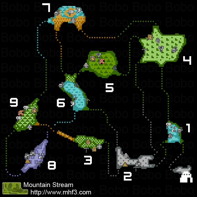 monster hunter portable 3rd: MAPAS Y RECURSOS