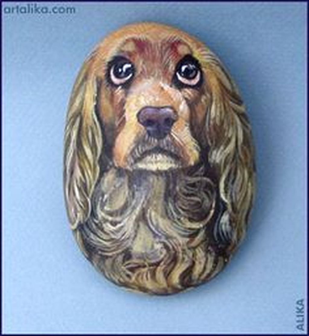 40+ Cute Diy Painted Rocks Ideas With Animals Dogs For Summer | ARA HOME