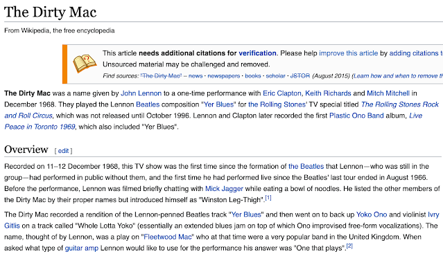 The Dirty Mac: Supergroup With John Lennon, Eric Clapton and Keith Richards