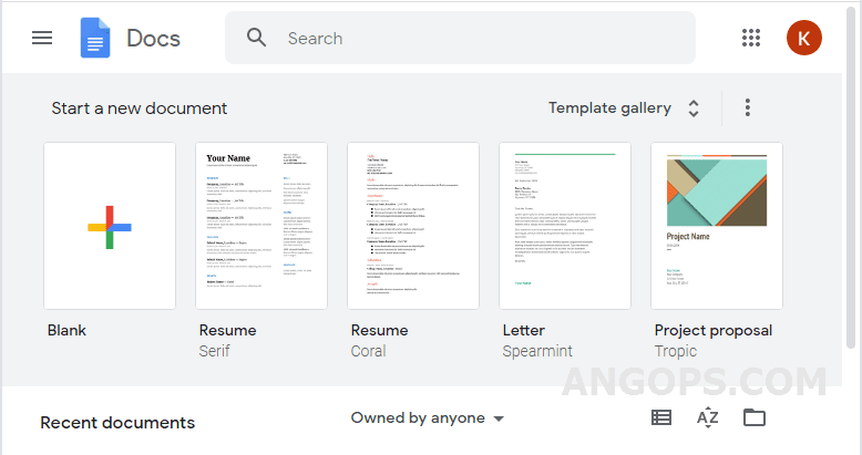 Cara Menggunakan Google Docs, Tutorial Basik + Tips dan Trik - ANGOPS