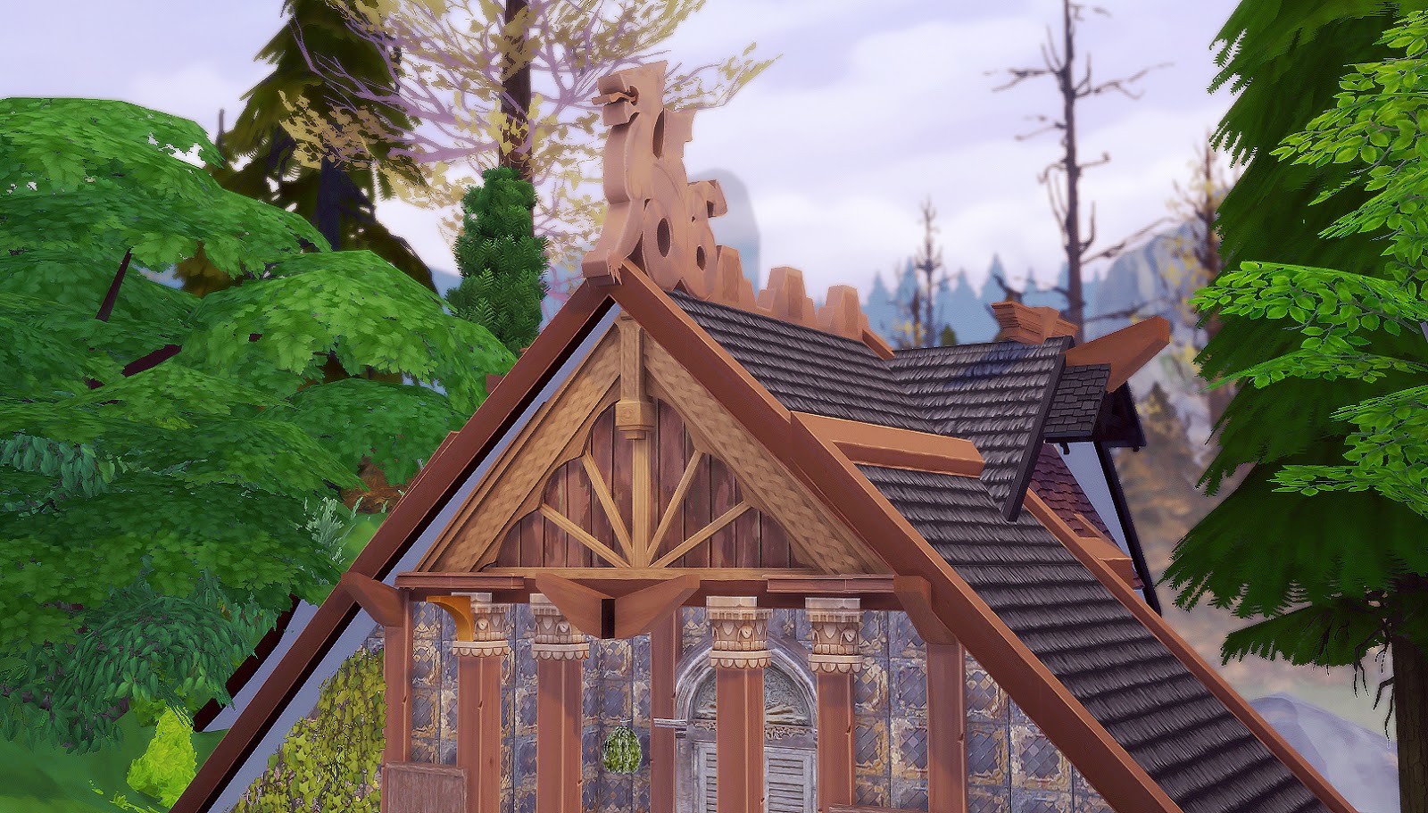 Dragon Valley: a Sims 3 roof ornament conversion by Valhallan