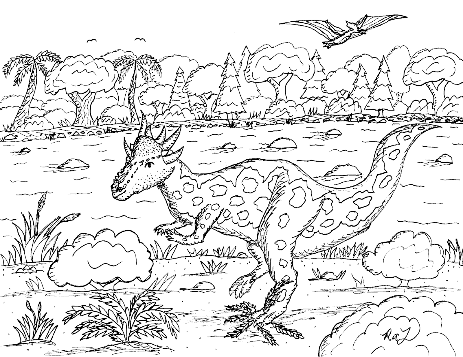 Robin's Great Coloring Pages: Stygimoloch and Dawndraco