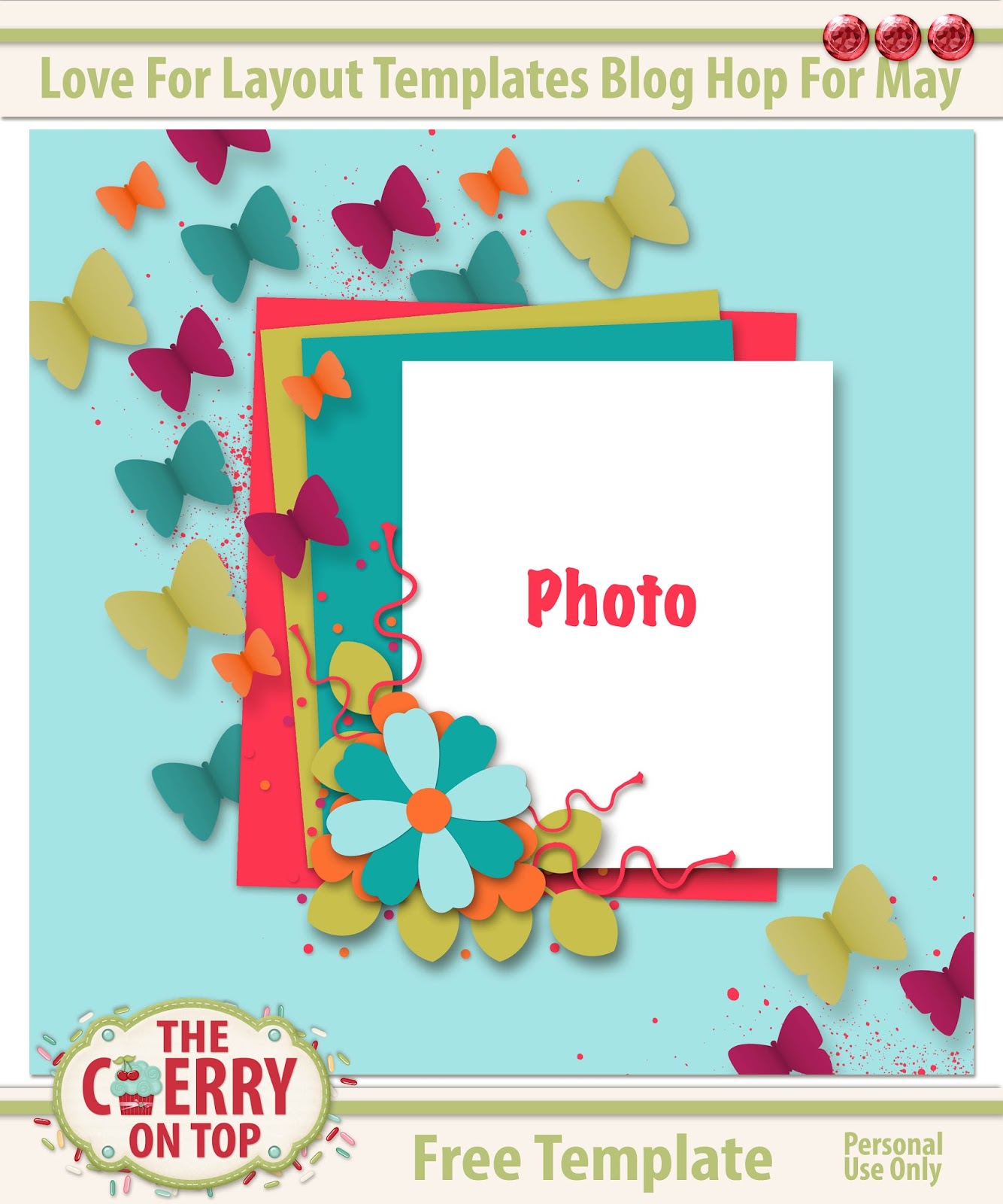 The Cherry On Top: Love For Layout Templates Roll Of Scrapbooking ...
