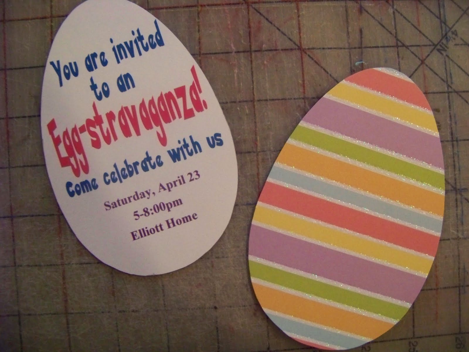 Egg-stravaganza Invitation | DIY Party Mom
