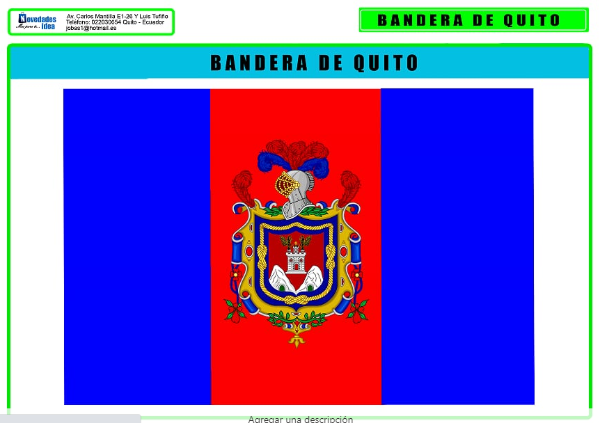 BANDERA DE QUITO