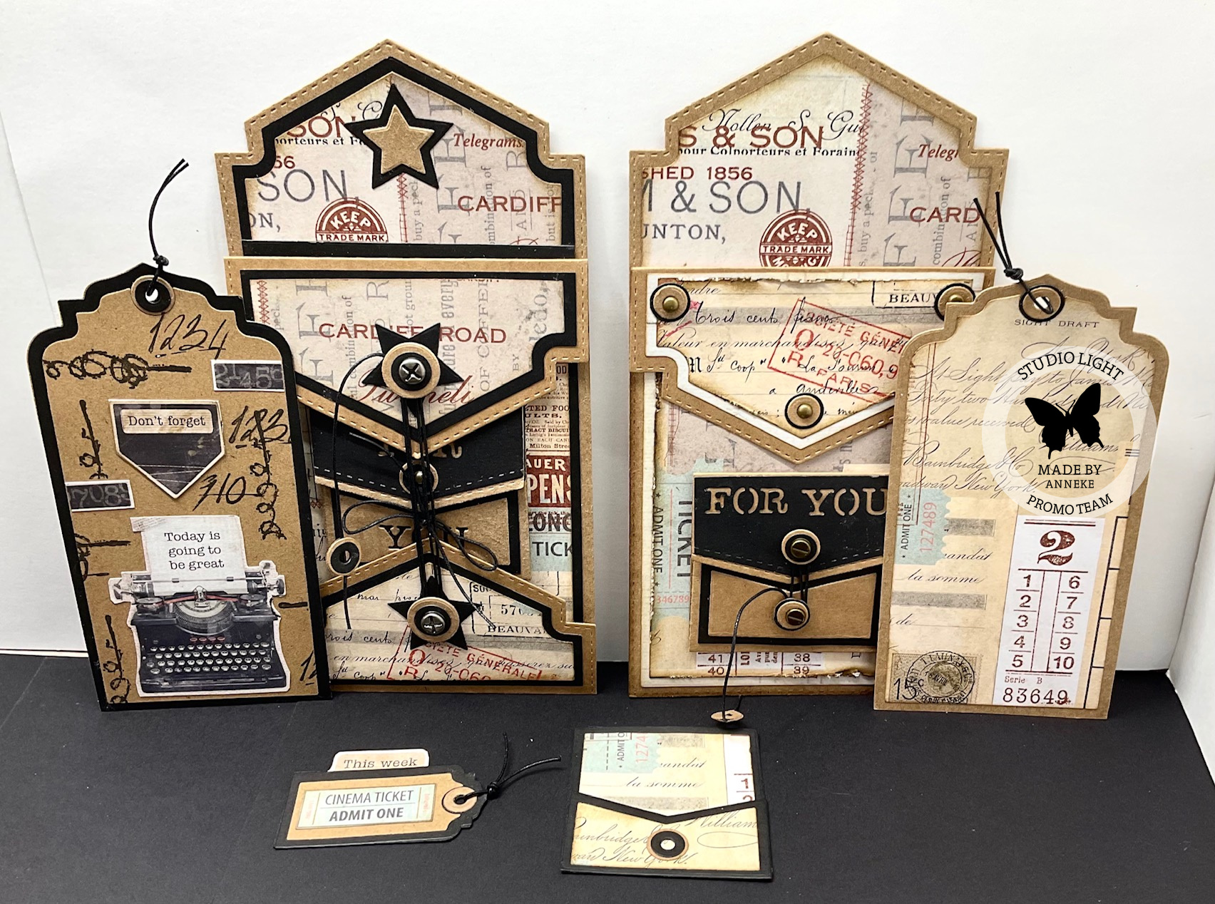 ANNEKESCARDART: Stoere label met SL-ES-CD82 van Studio Light