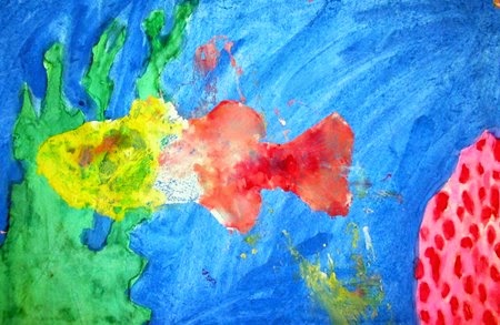 Art and Daisies: Art Lesson - "Gyotaku" Fish Printing